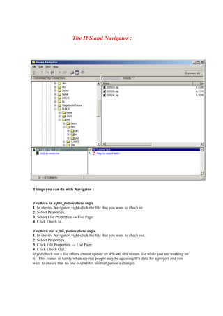 Working with the IFS on System i | PDF