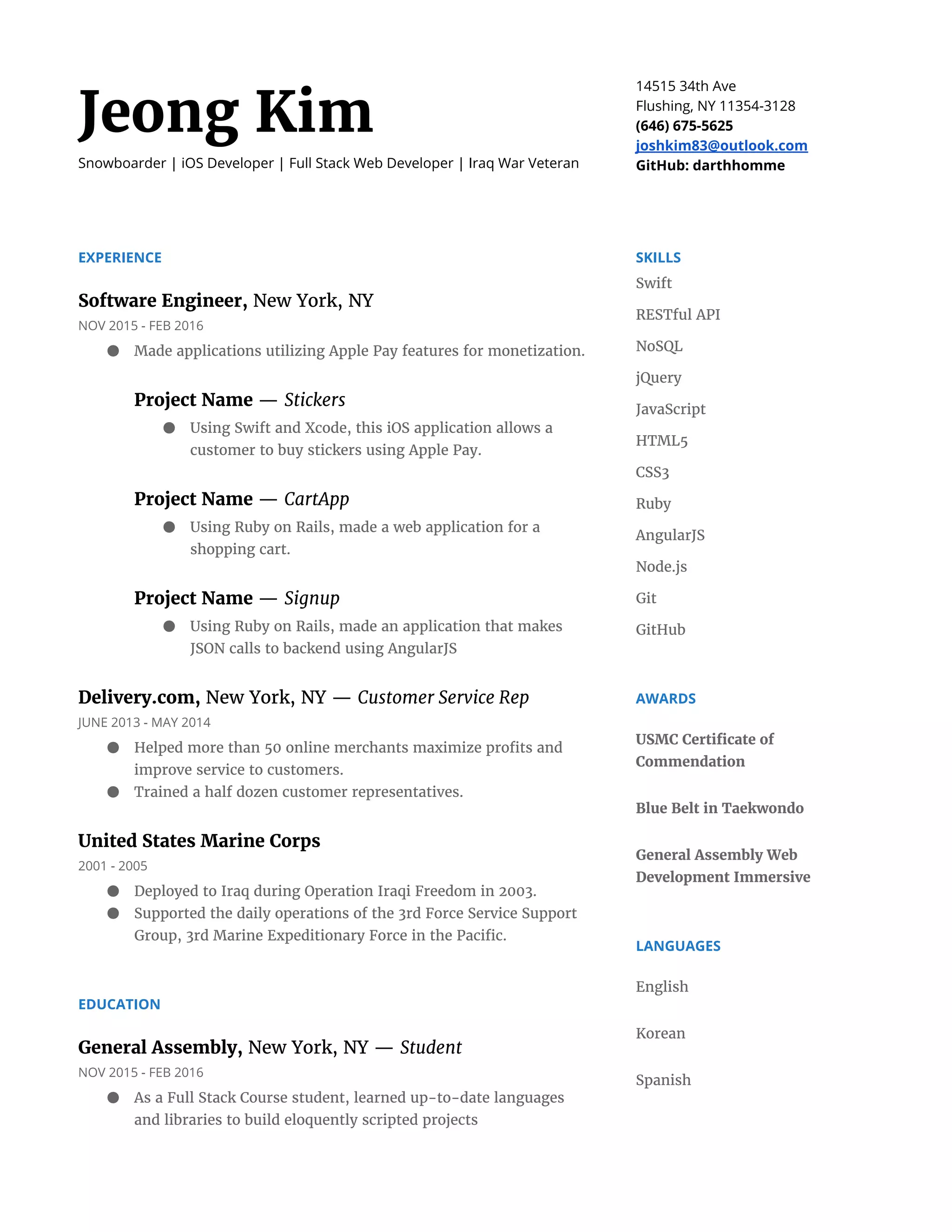 myResume | PDF