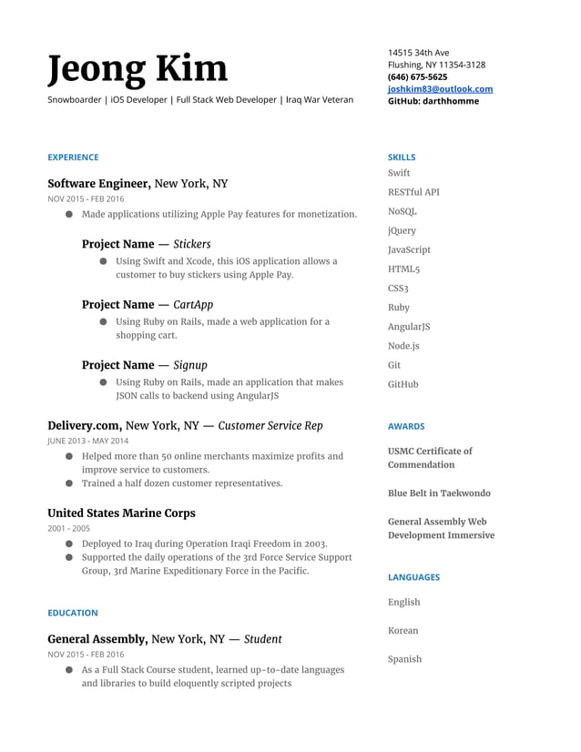 myResume | PDF