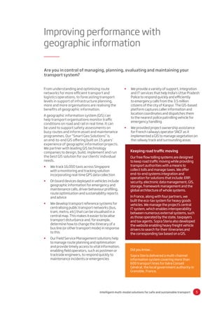 Sopra Steria Transport solutions brochure | PDF