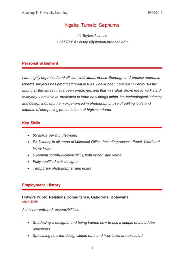 Basic-CV-template | PDF