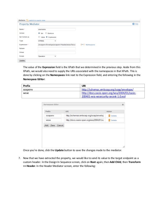 Securing a Web Service via an ESB Proxy