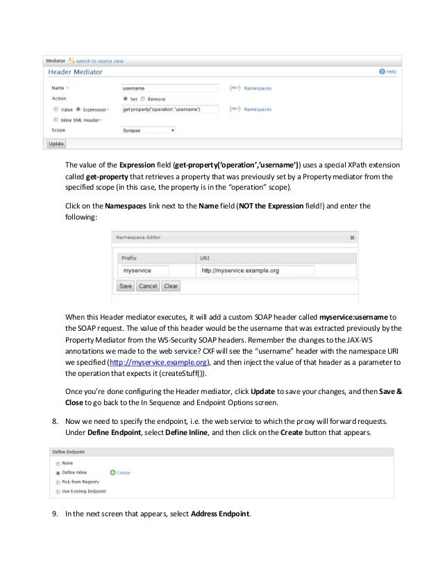 Securing A Web Service Via An Esb Proxy