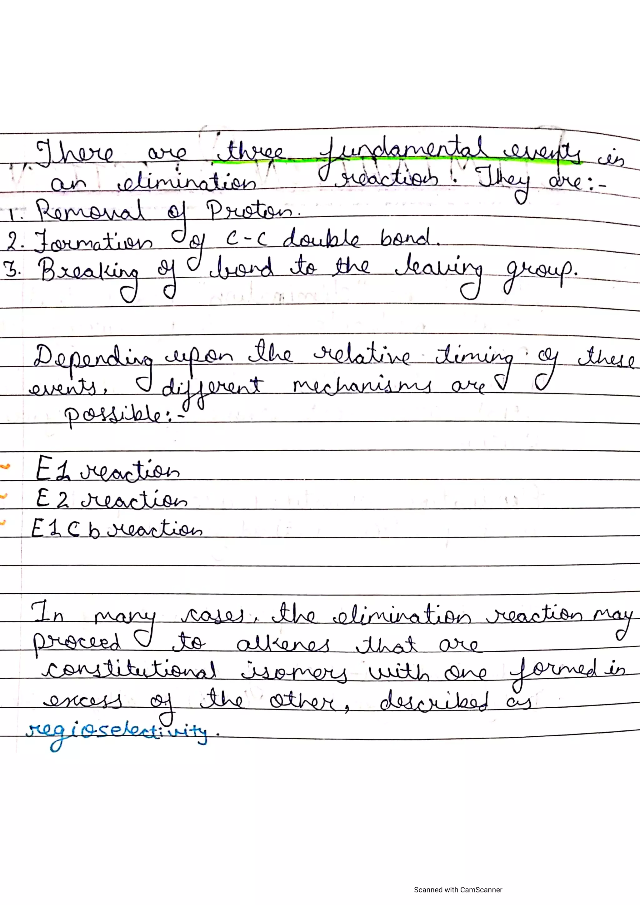 E1 and e2 reactions | PDF