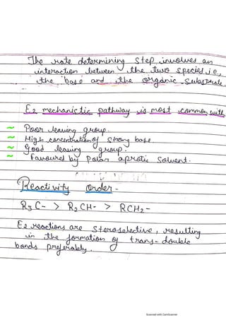 E1 and e2 reactions | PDF