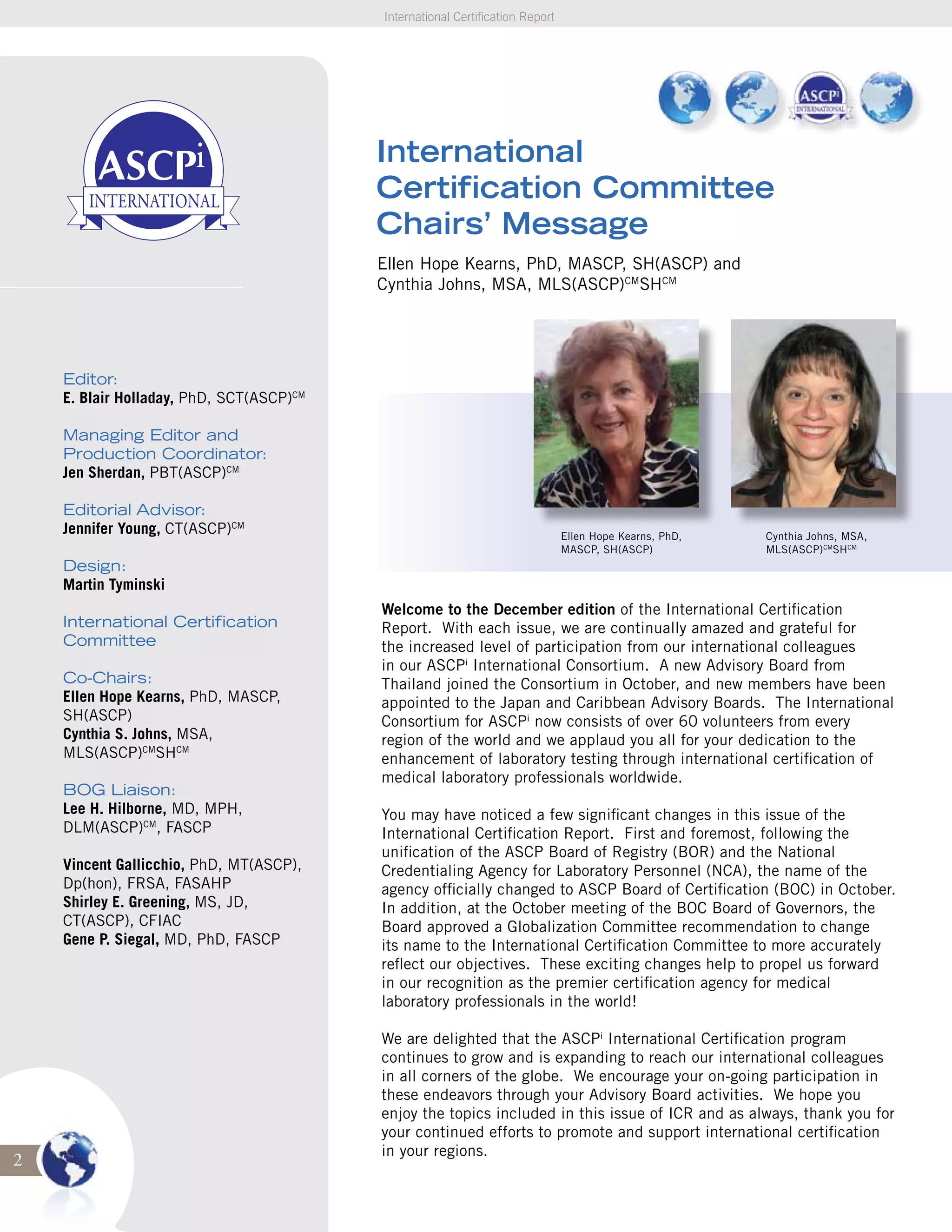 International certfication report | PDF