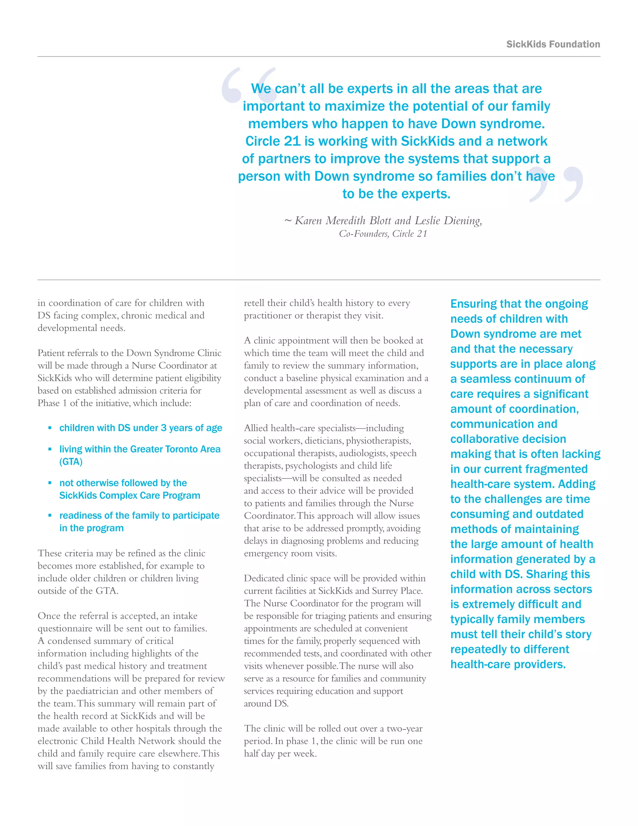 Down Syndrome Clinic_Brief_Email_102114 | PDF