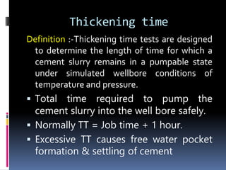 CEMENT SLURRY DESIGN | PPTX