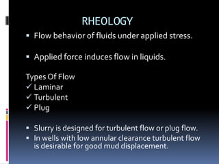 CEMENT SLURRY DESIGN | PPTX