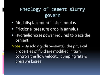 CEMENT SLURRY DESIGN | PPTX