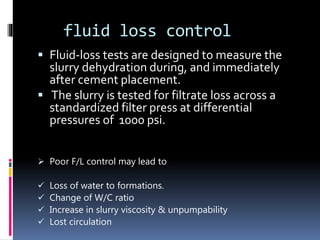 CEMENT SLURRY DESIGN | PPTX
