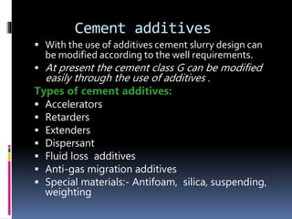 CEMENT SLURRY DESIGN | PPTX