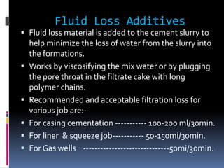 CEMENT SLURRY DESIGN | PPTX