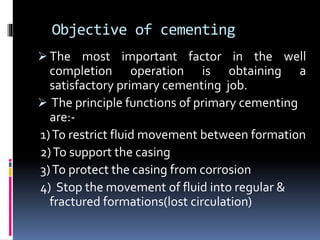 CEMENT SLURRY DESIGN | PPTX