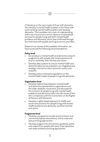 The interface between dementia and mental health | PDF