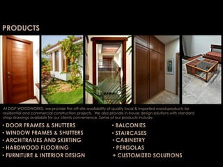 DGP Woodworks - Company Profile | PDF