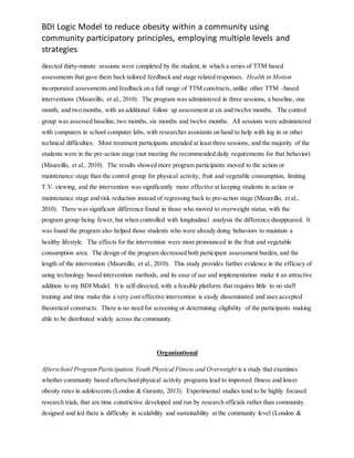 S.Banjoff BDI Logic Model 2.0 | DOCX
