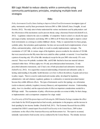 S.Banjoff BDI Logic Model 2.0 | DOCX