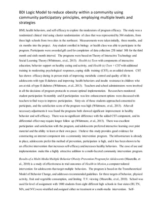 S.Banjoff BDI Logic Model 2.0 | DOCX