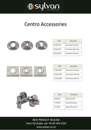 Centro Lever handles and accessories | PDF