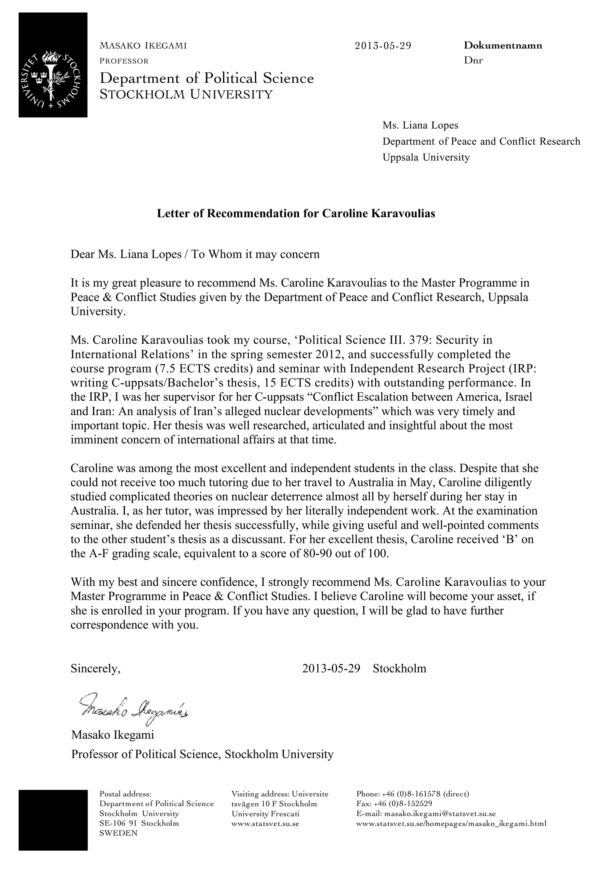 Recommendation_Masako | PDF