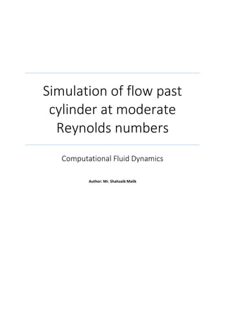 Simulation of flow past cylinder at moderate Reynolds numbers | PDF ...