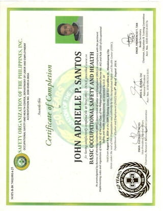 SOPI - Basic Occupational Safety and Health | PDF