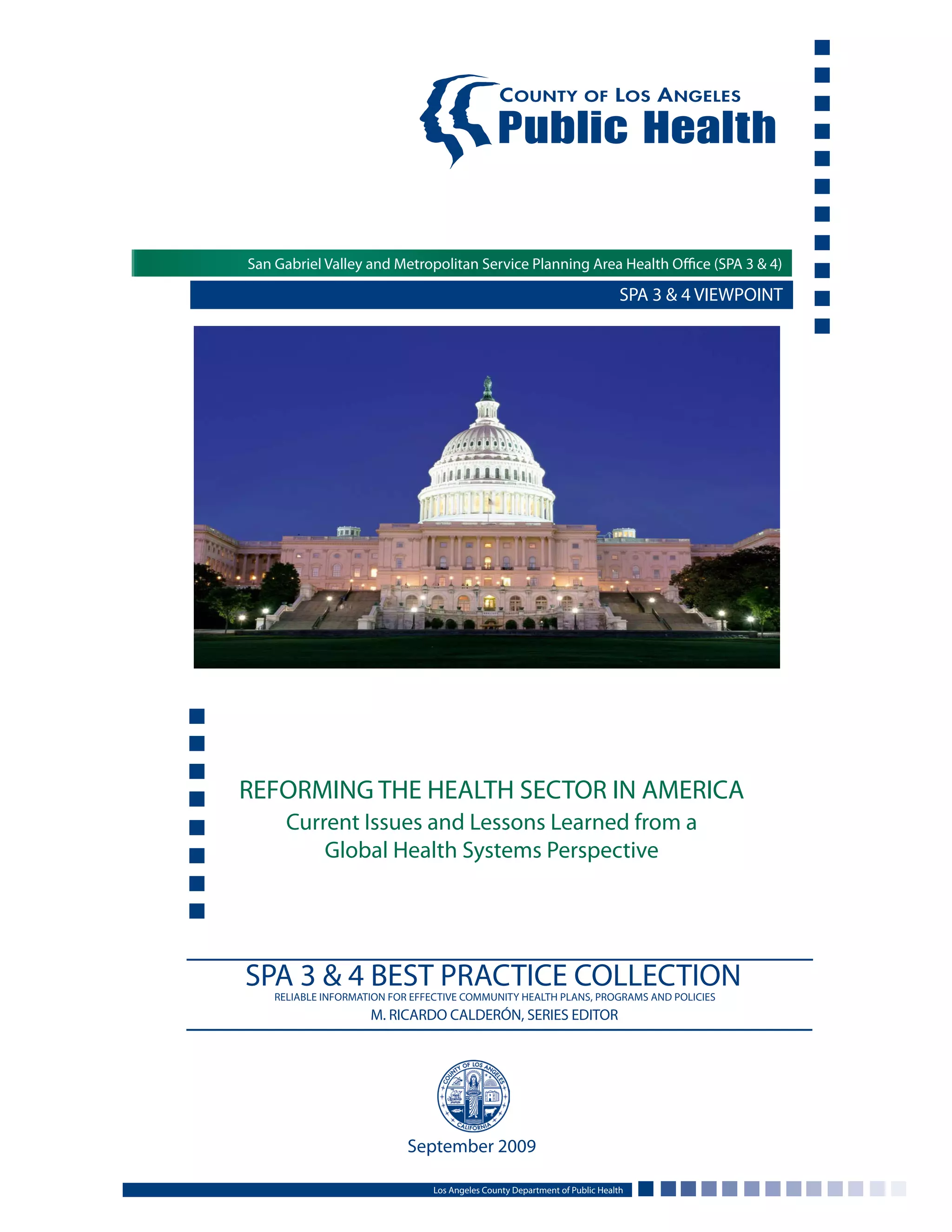Reforming the health sector in America | PDF