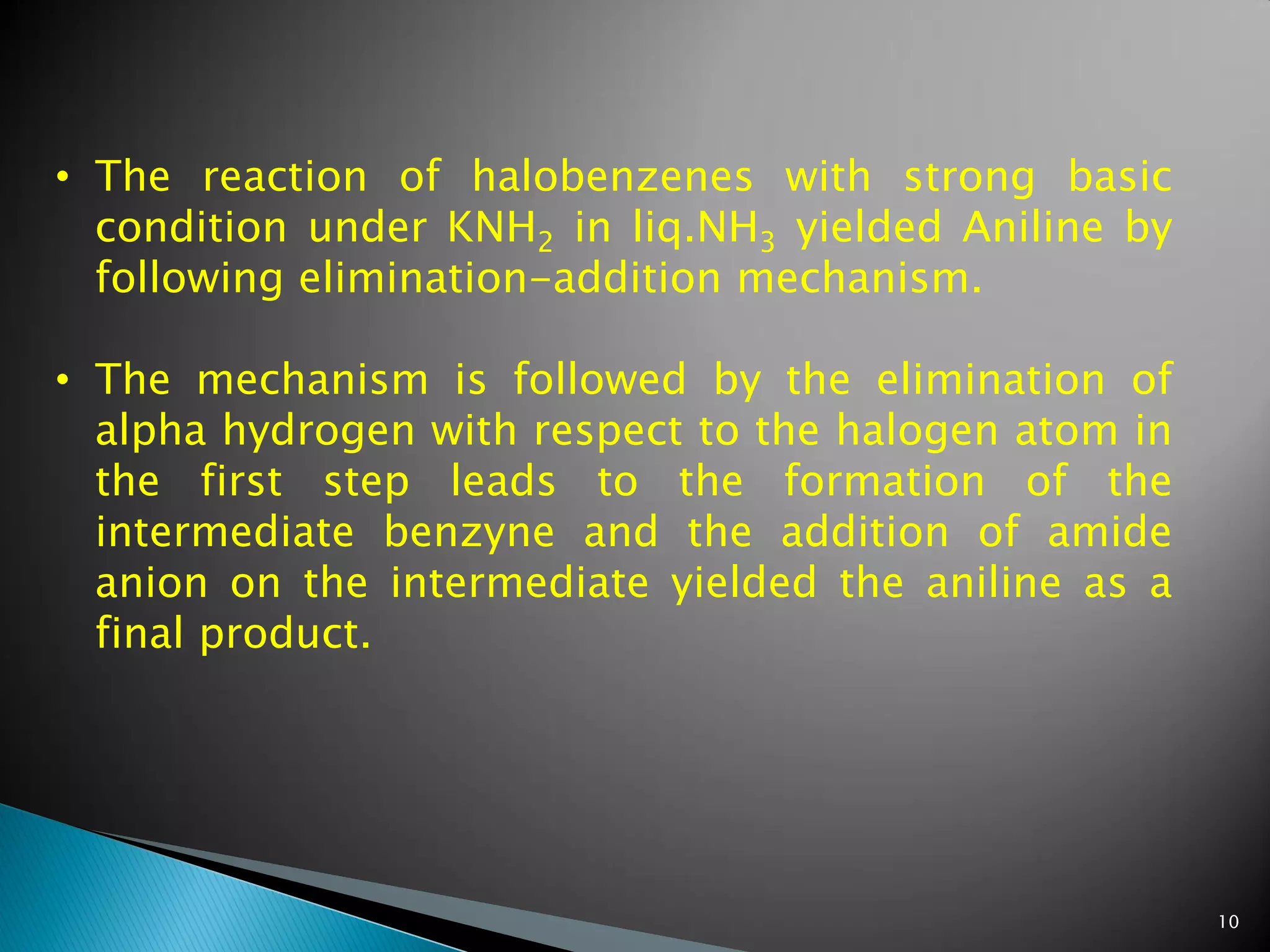 E1 &E2 mechanism, sandmeyer and benzyne mechanism | PDF