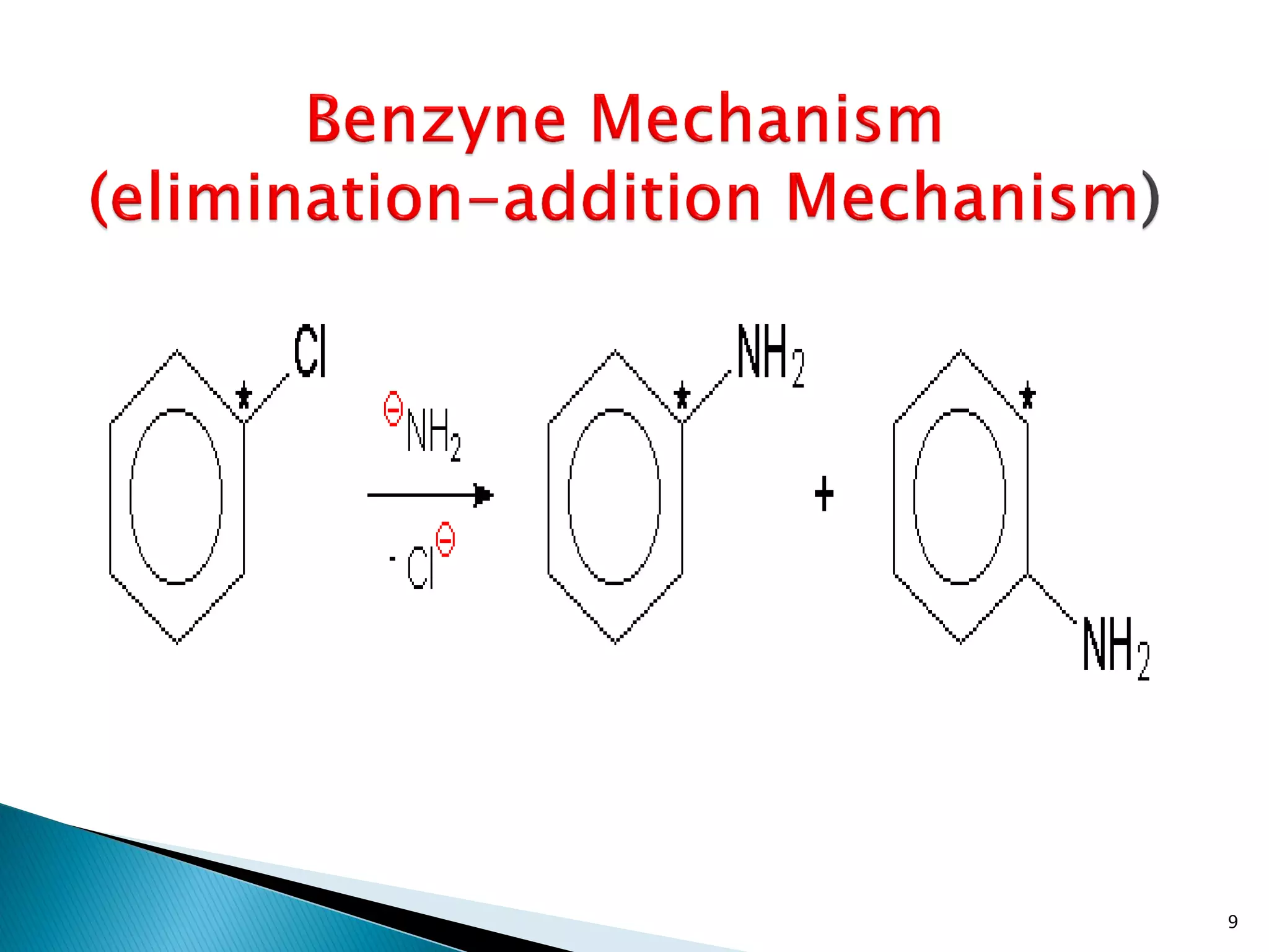 E1 &E2 mechanism, sandmeyer and benzyne mechanism | PDF