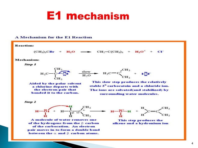 E1 &E2 mechanism, sandmeyer and benzyne mechanism | PDF | Chemistry ...