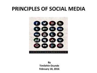 PRINCIPLES OF SOCIAL MEDIA | PPTX