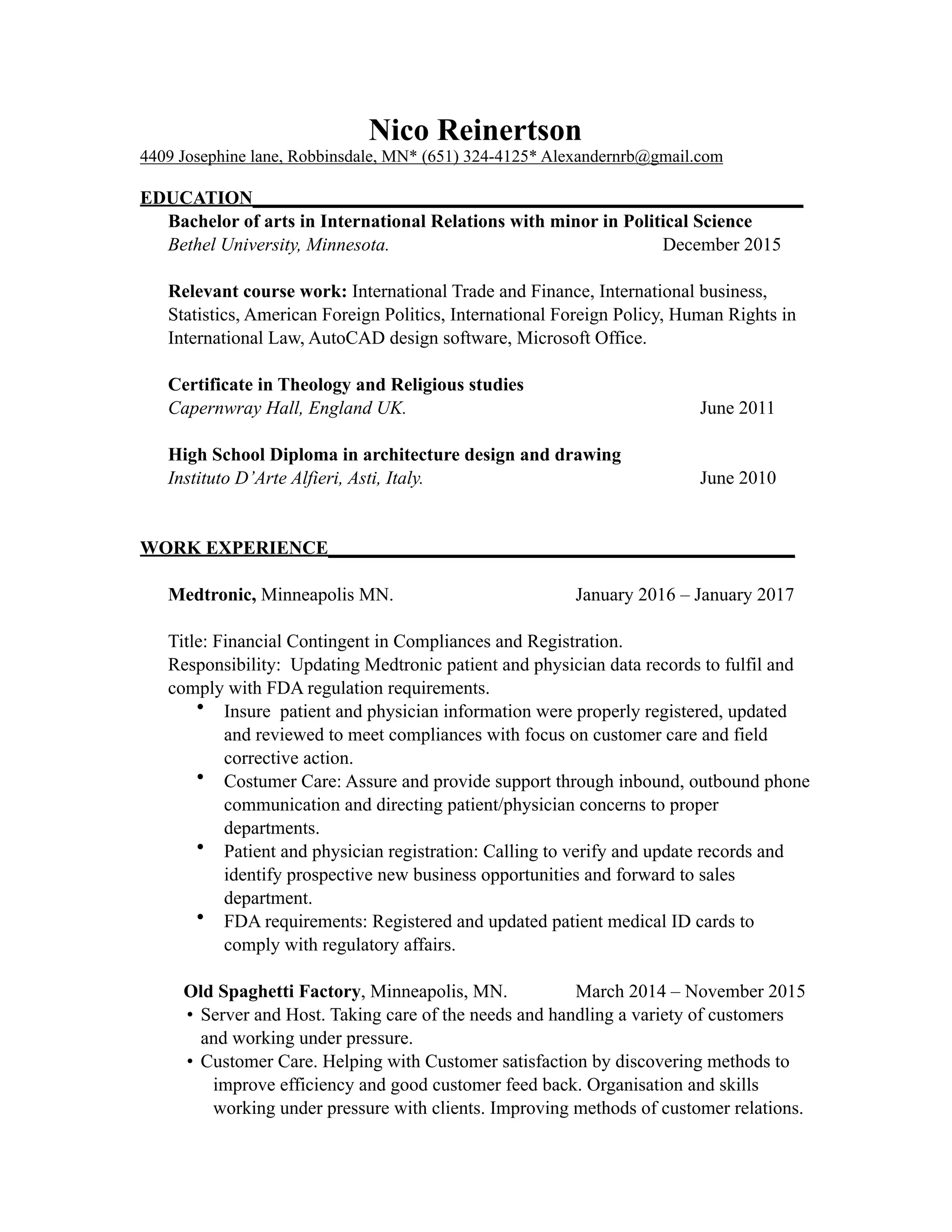 Nico Resume 2016 final PDF | PDF