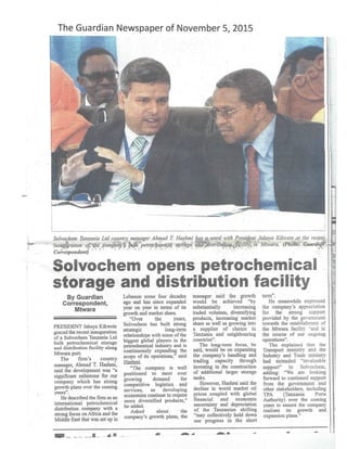 The Guardian Newspaper article