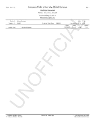 unofficial-transcript_ September 2015 | PDF