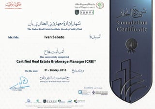 Real Estate Brokerage Manager Certificate [CRB] | PDF