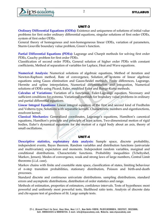 DOWNLOADS NET Syllabus - Dips Academy: Regenerating Mathematics | PDF