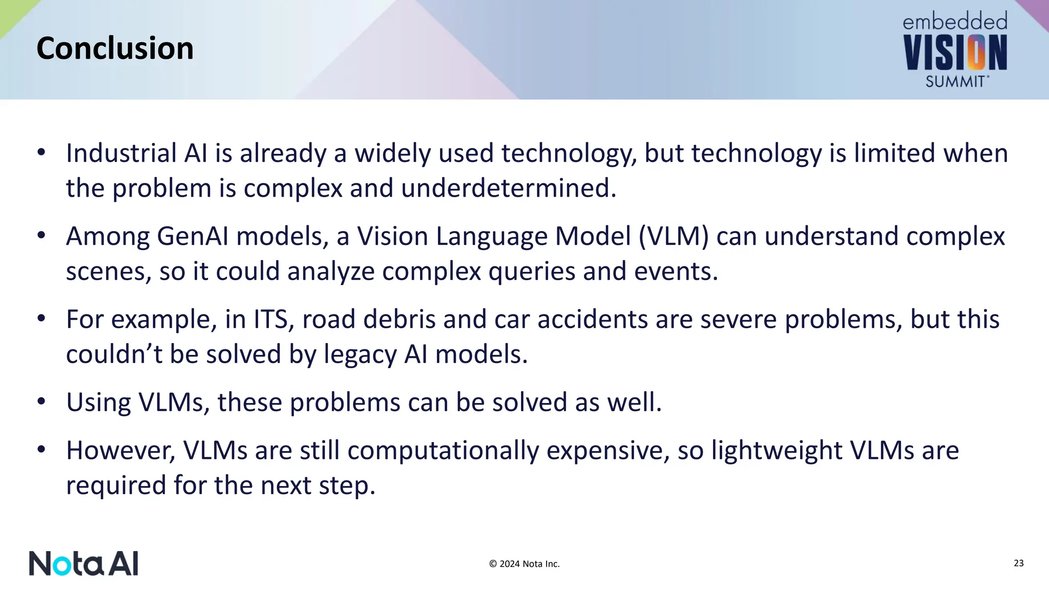 “Optimized Vision Language Models for Intelligent Transportation System Applications,” a ...