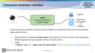 “OAAX: One Standard for AI Vision on Any Compute Platform,” a Presentation from Network Optix | PDF