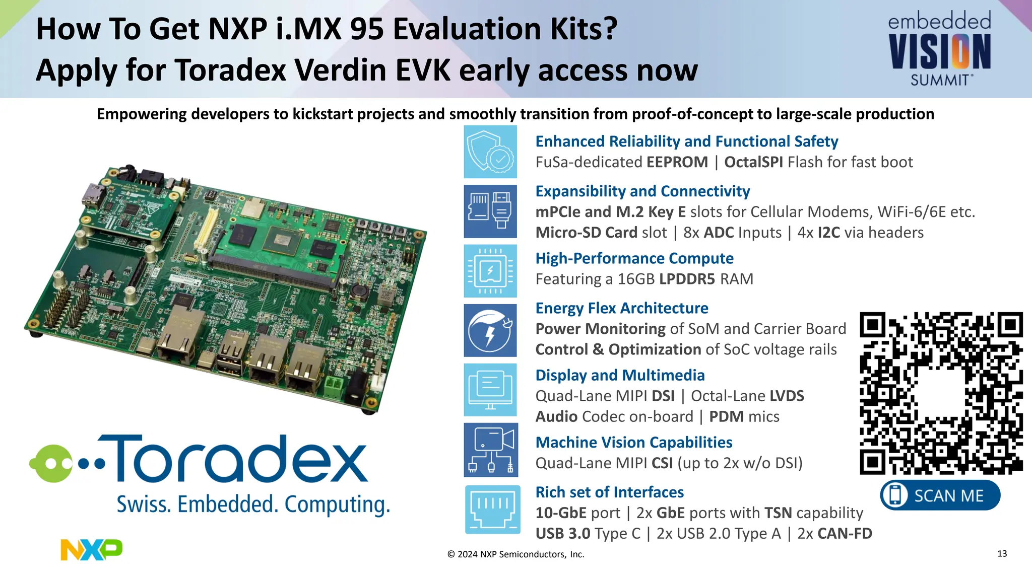 “Efficiency Unleashed: The Next-gen NXP i.MX 95 Applications Processor for Embedded Vision,” a ...
