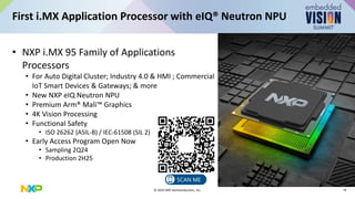 “Efficiency Unleashed: The Next-gen NXP i.MX 95 Applications Processor for Embedded Vision,” a ...