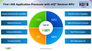 “Efficiency Unleashed: The Next-gen NXP i.MX 95 Applications Processor for Embedded Vision,” a ...