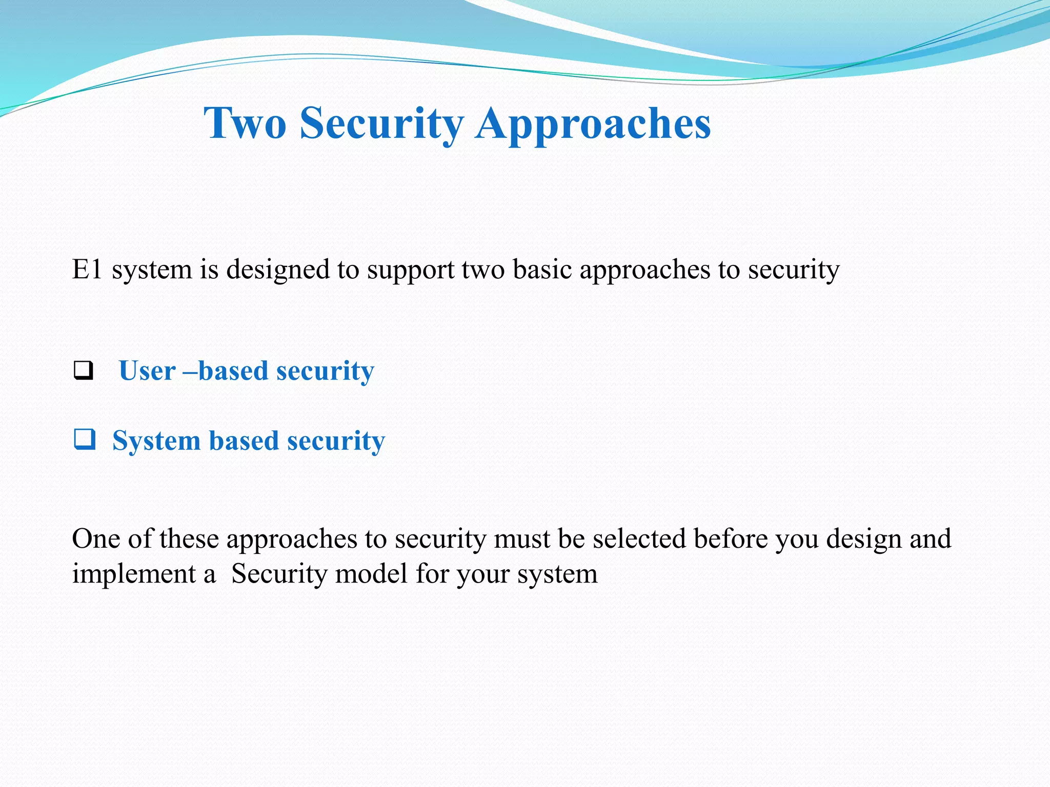 JD Edwards E1 security ppt | PPTX