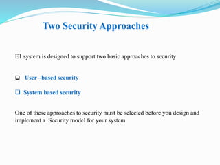 JDEdwards E1 Security | PPT