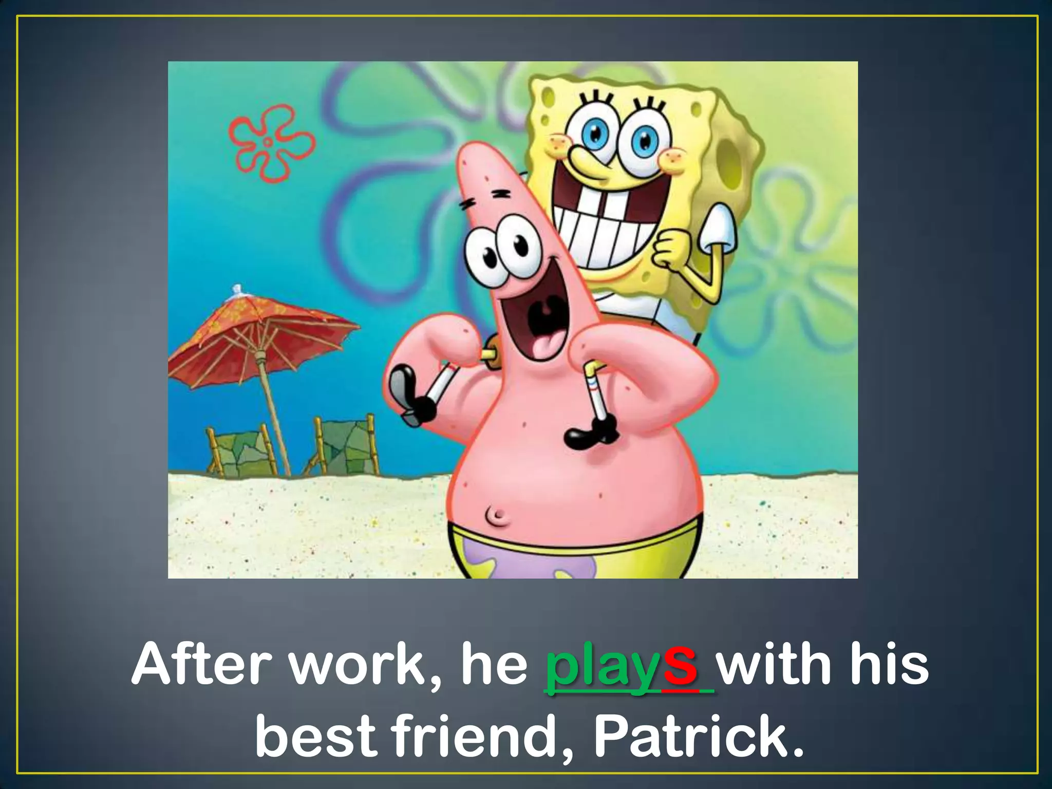 SpongeBob's routine | PPTX