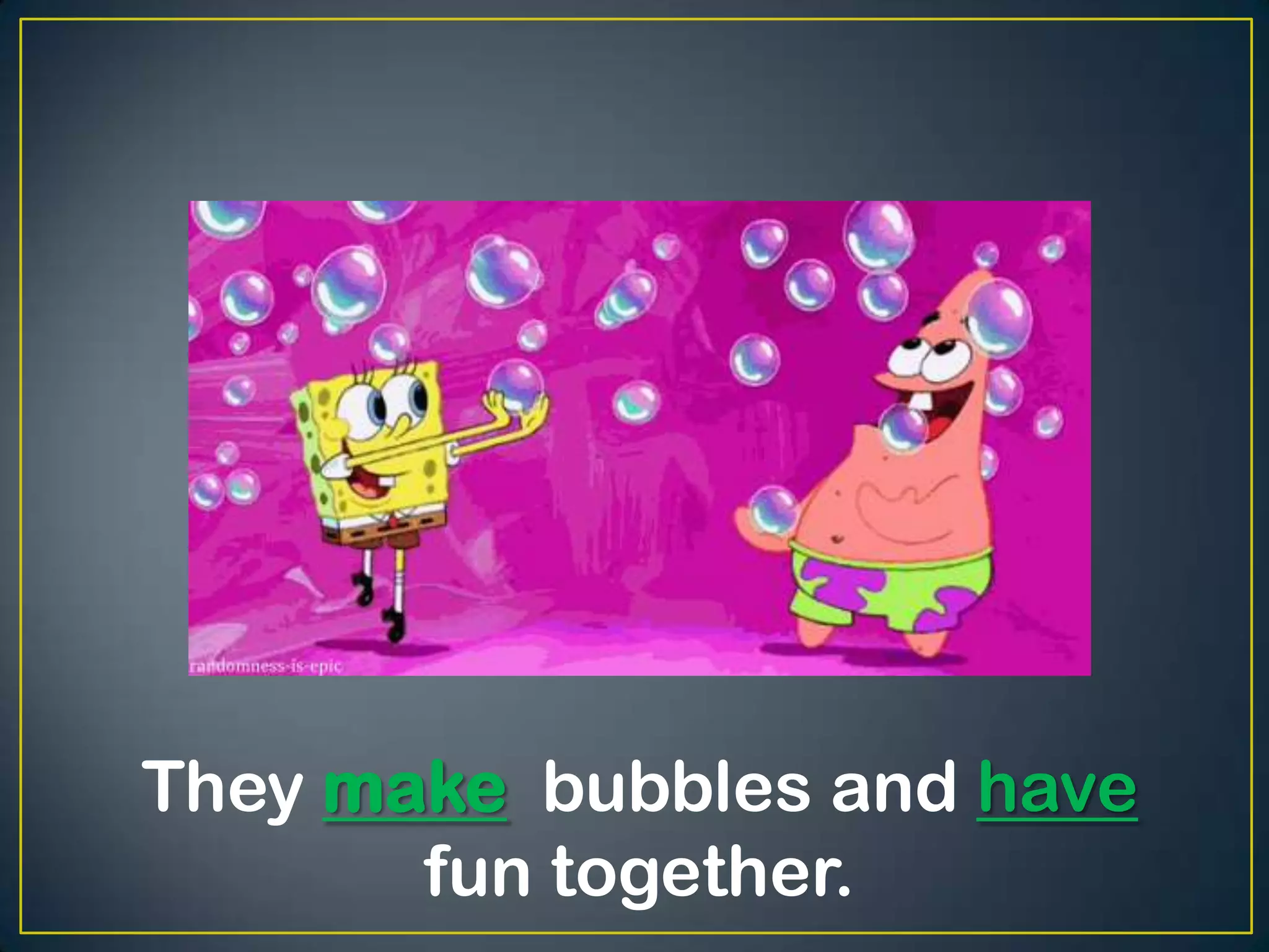 SpongeBob's routine | PPTX