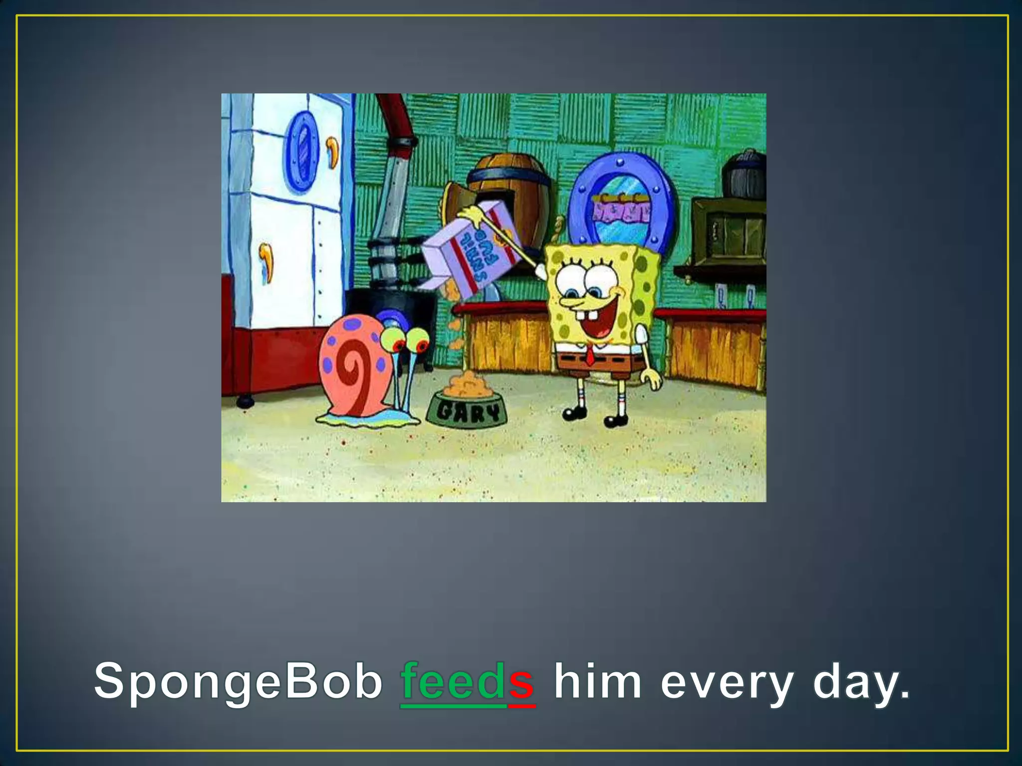 SpongeBob's routine | PPTX