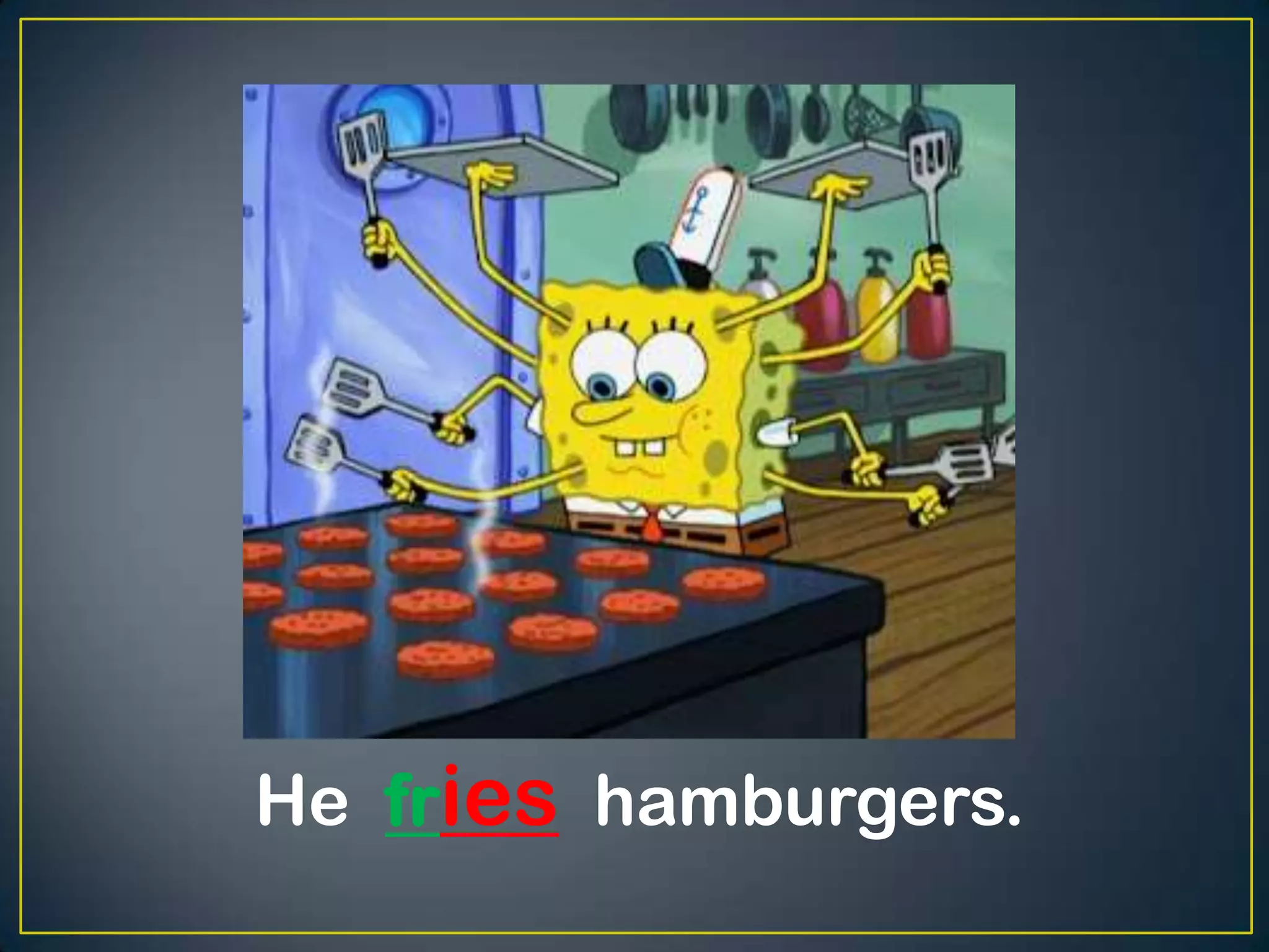 SpongeBob's routine | PPTX