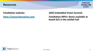 “MPU+: A Transformative Solution for Next-Gen AI at the Edge,” a Presentation from FotoNation | PDF