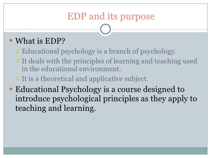Introduction to EDP by Mostafa Ewees